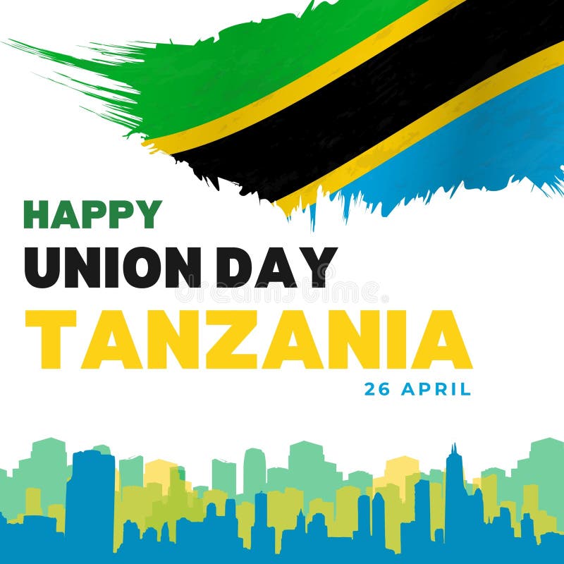 Happy Union Day Tanzania 26 April Stock Illustration - Illustration of ...
