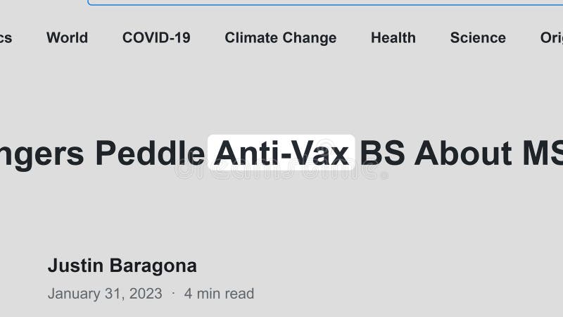 April 2023: Anti-Vax Headlines Fast Sequence Stock Video - Video of ...