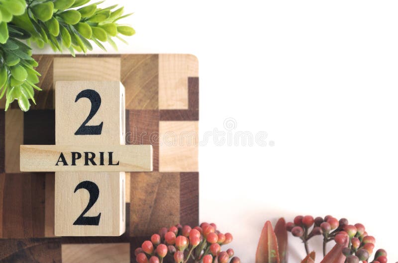 April 22, Cover Design with Number Cube. Stock Image - Image of 2028 ...