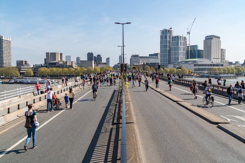 London, UK - April 19, 2019: Extinction Rebellion Protesters on ...