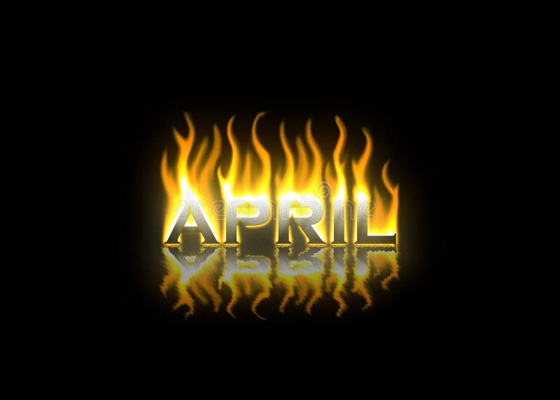 April on Fire stock illustration. Illustration of warm - 7714029