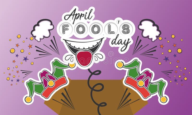 April fool day banner stock vector. Illustration of april - 214133359