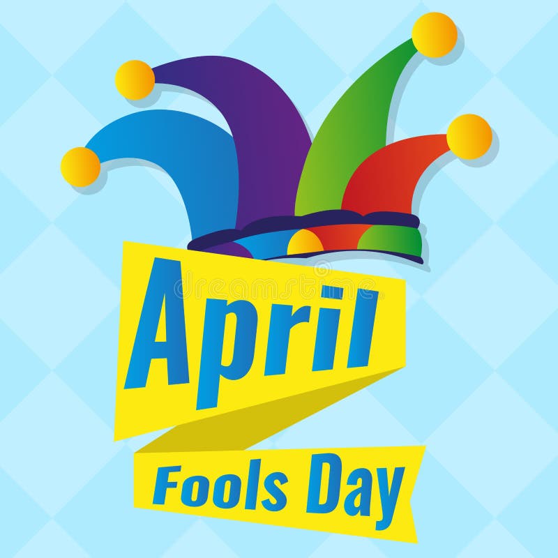 April fool day card stock vector. Illustration of card - 179906205
