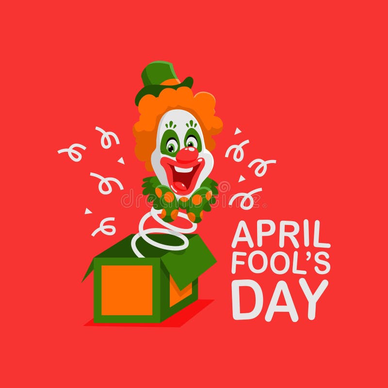April Fools Day Banner Template Stock Vector - Illustration of flat ...