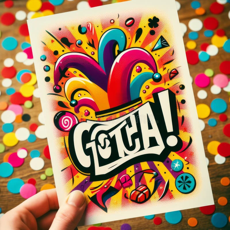 April Fools Day card stock illustration. Illustration of celebration ...