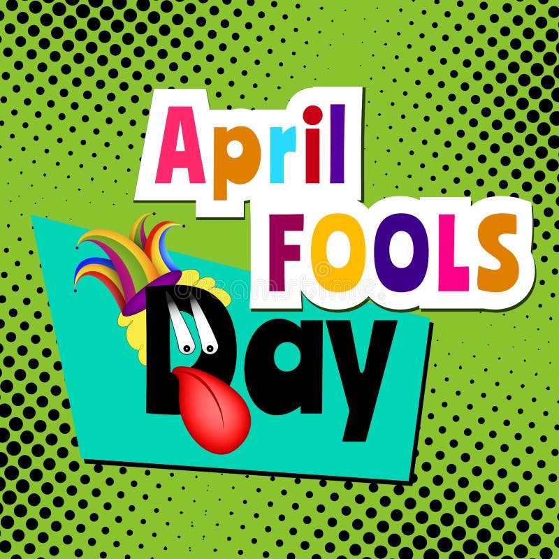 April Fools Day Cartoon Illustration Stock Illustration - Illustration ...
