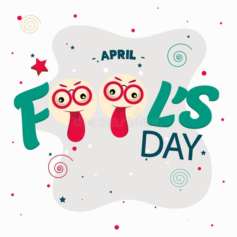 April Fools Day Flat Vector Design Stock Illustration - Illustration of ...