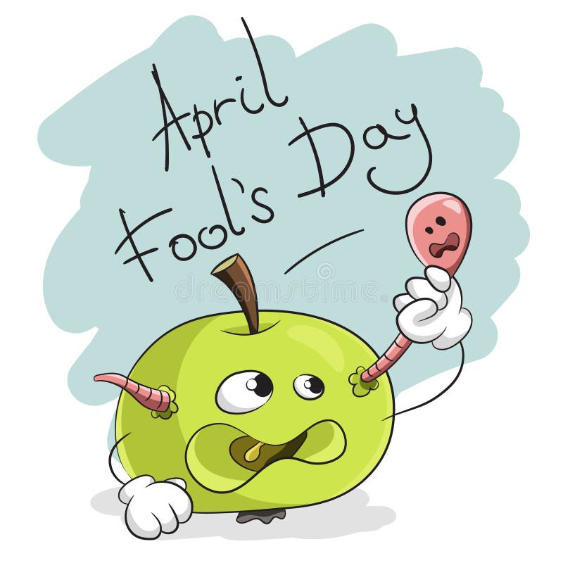 April Fools Day. Happy Fun Card Stock Vector - Illustration of april ...