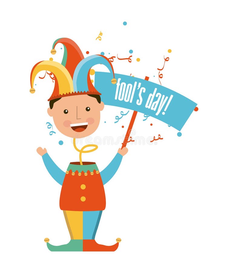 April fools day stock vector. Illustration of graphic - 37659079