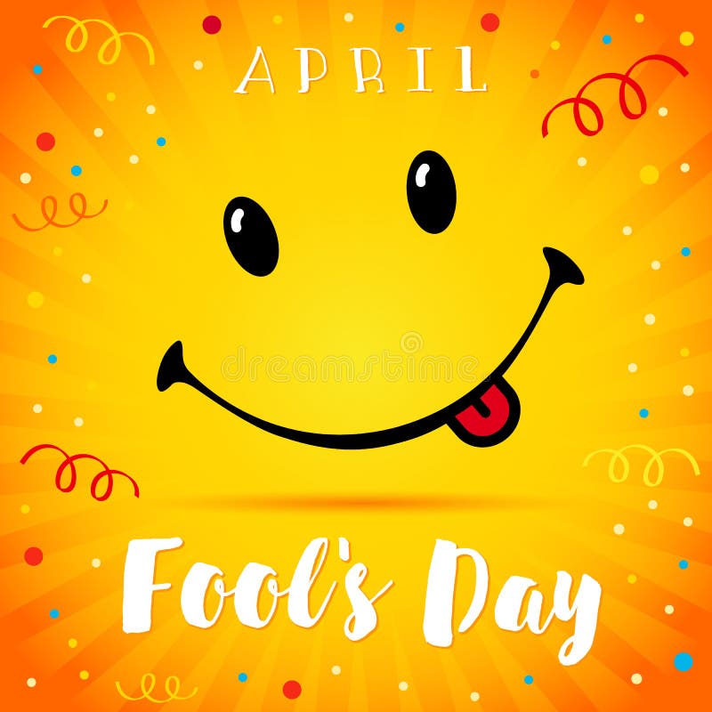 April Fools Day smile stock vector. Illustration of event - 89362331