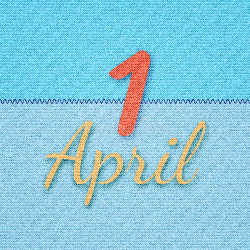 April 1 stock vector. Illustration of caption, comedy - 87719175