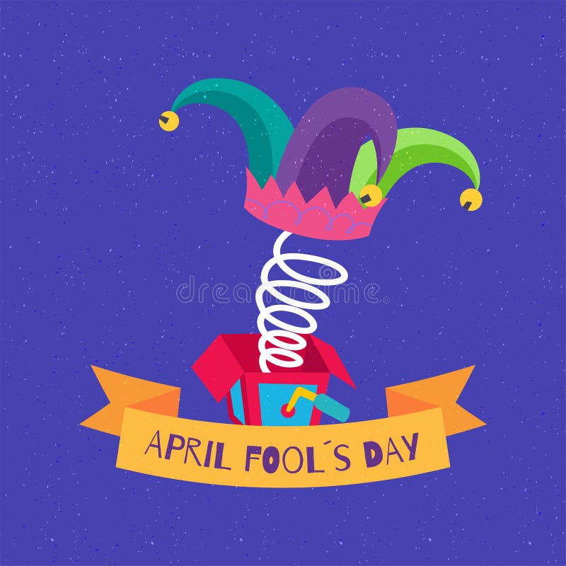 April fools poster stock vector. Illustration of vector - 179344811