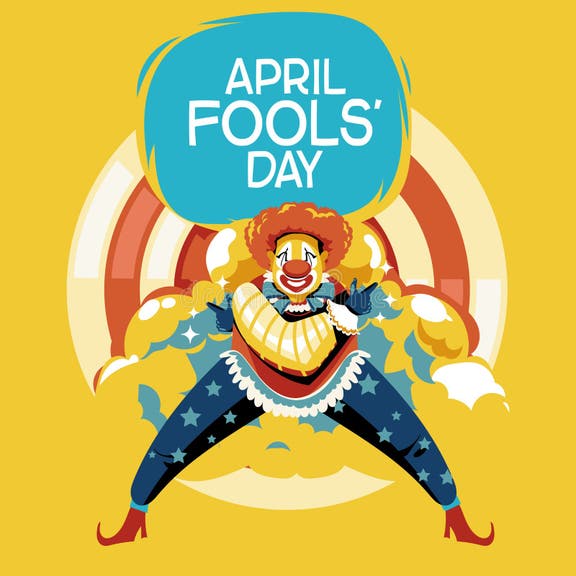 Cartoon Clown Character April Fool Day Concept Stock Vector ...