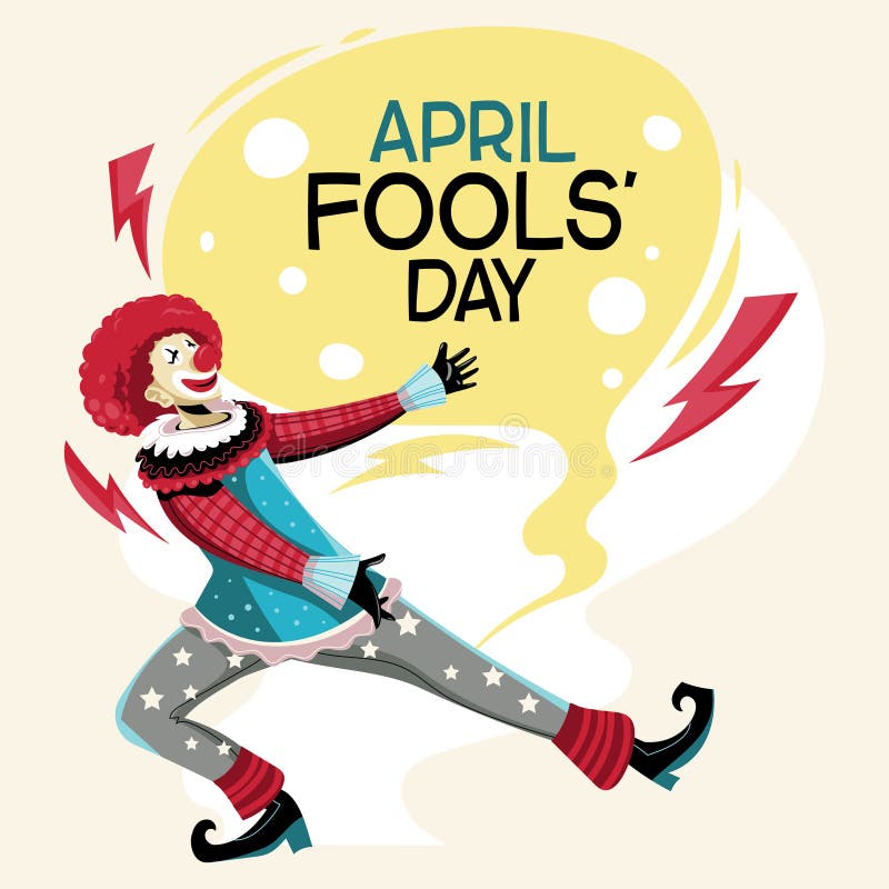 Cartoon Clown Character April Fool Day Concept Stock Vector ...