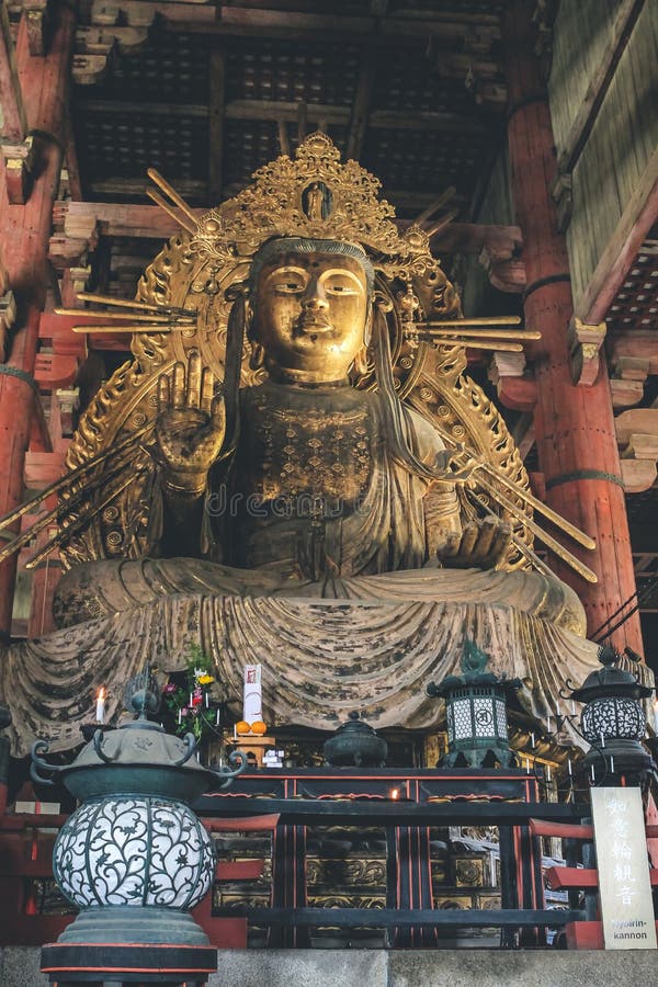 9 April 2012 Great Buddha Daibutsu Den at Todaiji Temple Editorial ...