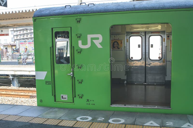 9 April 2012 the Green JR Train at Kyoto Station Editorial Stock Photo ...