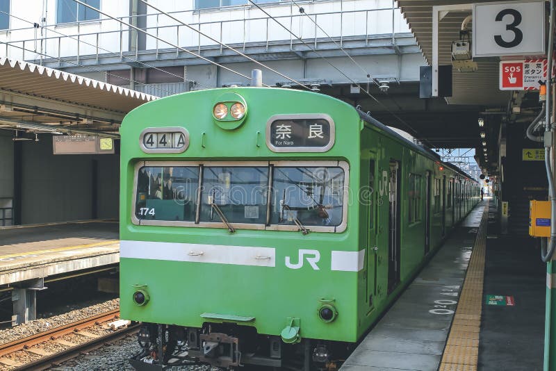 9 April 2012 the Green JR Train at Kyoto Station Editorial Photography ...
