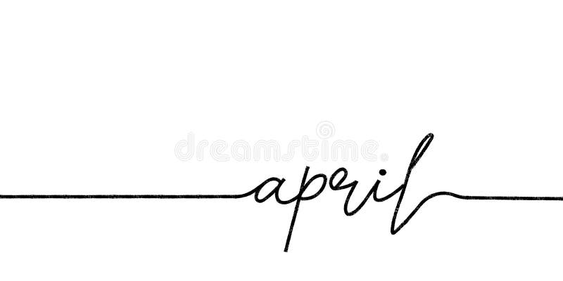 April Calligraphy Stock Illustrations – 9,862 April Calligraphy Stock ...