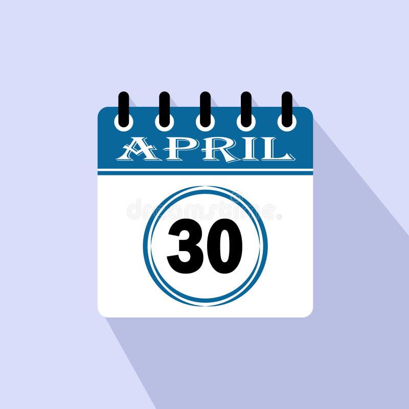 April 30 Icon stock vector. Illustration of today, week - 306364486