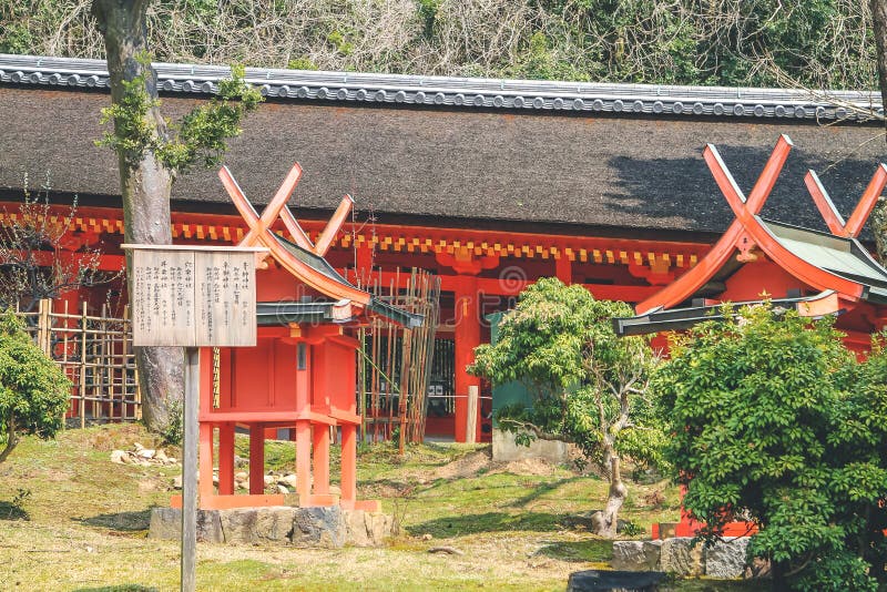 9 April 2012 the Kasuga Shrine in the Nara, Japan Editorial Image ...