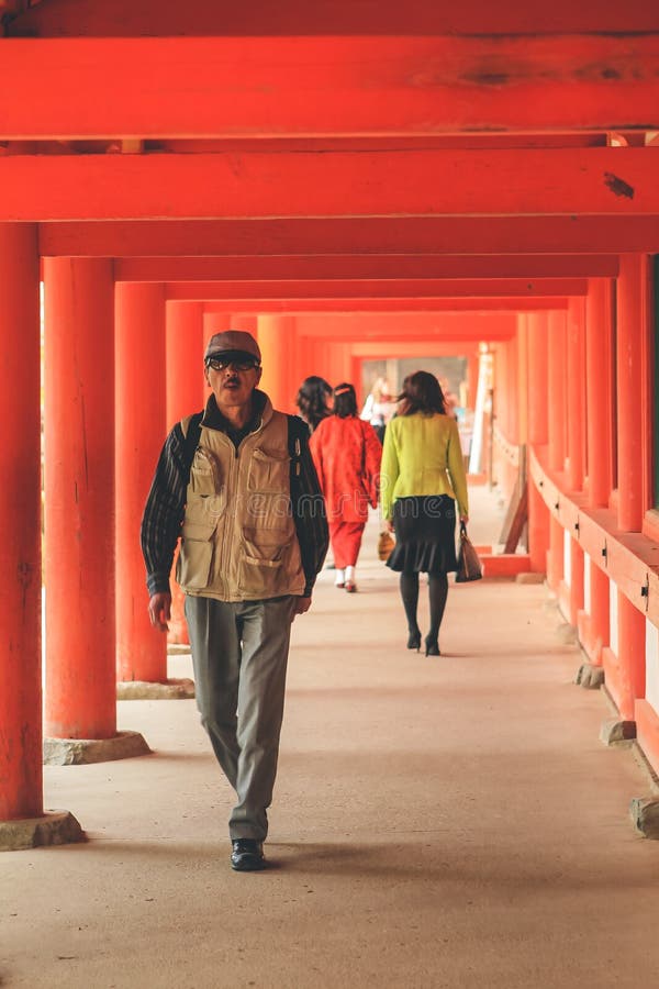 9 April 2012 Kasuga Taisha Outside Covered Hallway Repeating Editorial ...