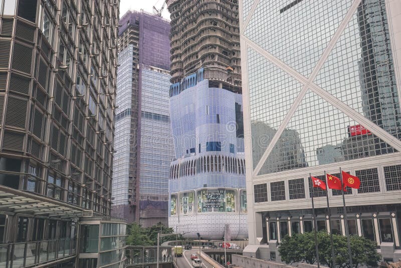 April 26 2023 the Modern Hong Kong Office Skyscraper Building Editorial ...