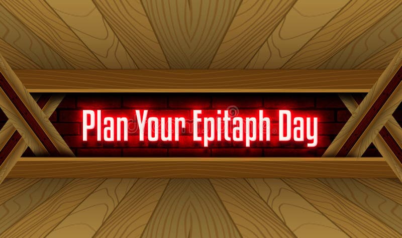 April Month Special Day. Plan Your Epitaph Day, Neon Text Effect on ... April Month Special Day. Plan Your Epitaph Day, Neon Text Effect on ...