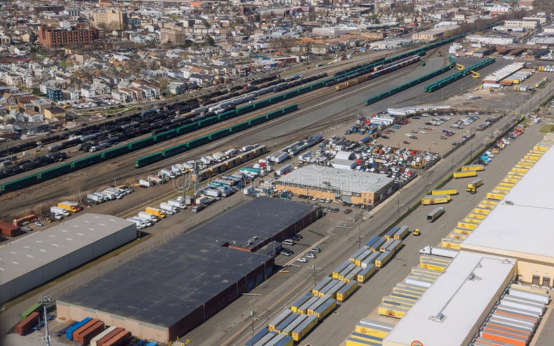 Warehouse of Store ShopRite with Trucks in Logistics Warehouse Do ...