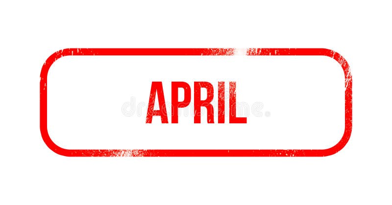 April Red Grunge Rubber Stamp Stock Illustrations – 103 April Red ...