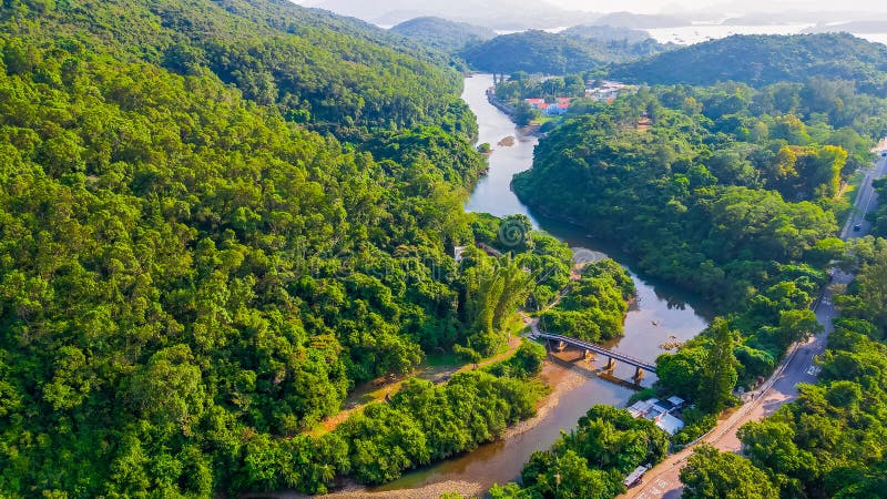 22 April 2022 the River Lung Hung, at Pak Tam Chung, Hk Stock Photo ...