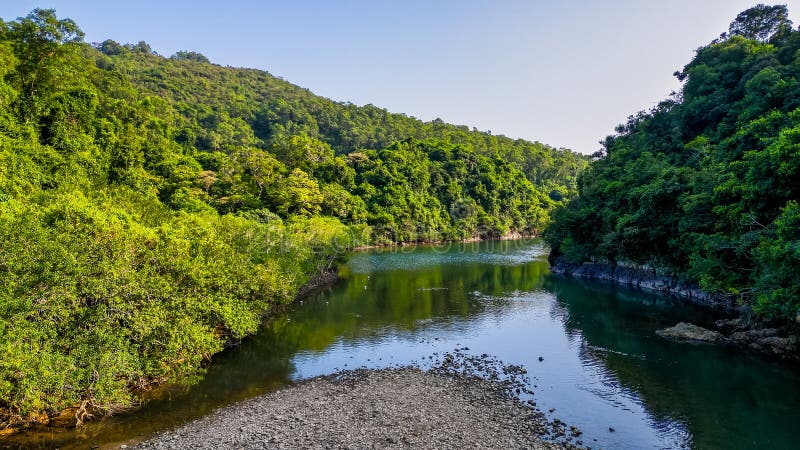 22 April 2022 the River Lung Hung, at Pak Tam Chung, Hk Stock Image ...