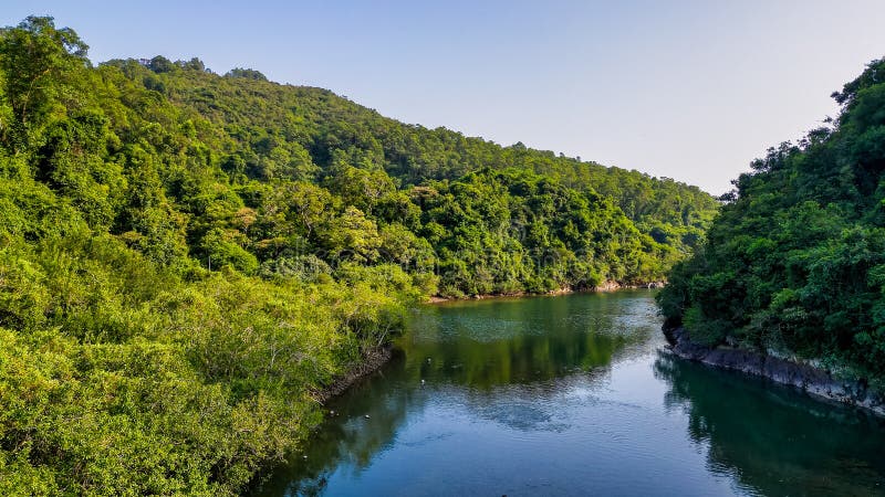 22 April 2022 the River Lung Hung, at Pak Tam Chung, Hk Stock Image ...