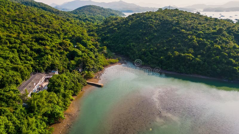 22 April 2022 the River Lung Hung, at Pak Tam Chung, Hk Stock Image ...