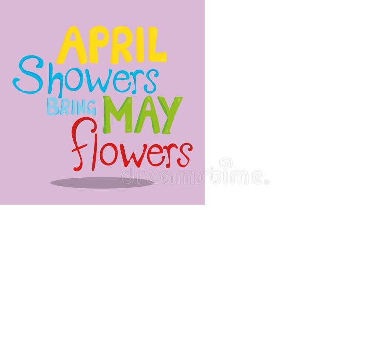 April Showers April Showers 01 Stock Illustration - Illustration of ...