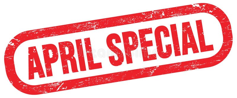 APRIL SPECIAL, Text Written on Red Stamp Sign Stock Illustration ...
