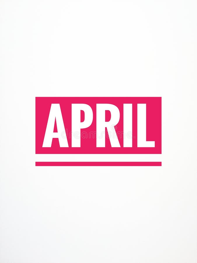 22 April, Text Design. Vector Calligraphy. Typography Poster. Usable As ...