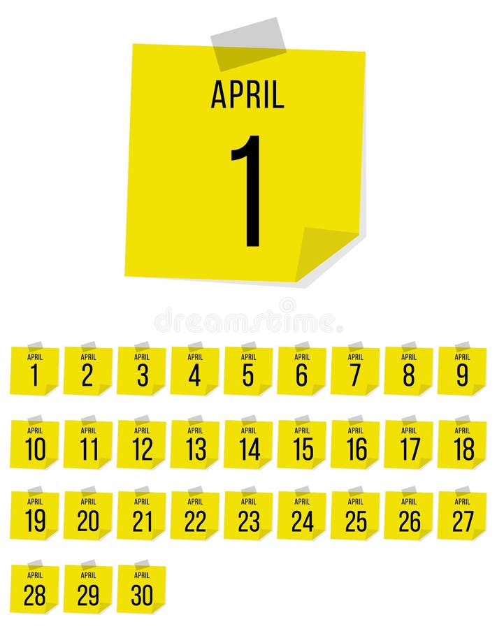 April 25. Vector Flat daily Calendar Icon. Date and Time, Day, Month ...