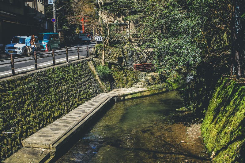 The Water Flowing, Scenery of Kibune River 12 April 2012 Editorial ...