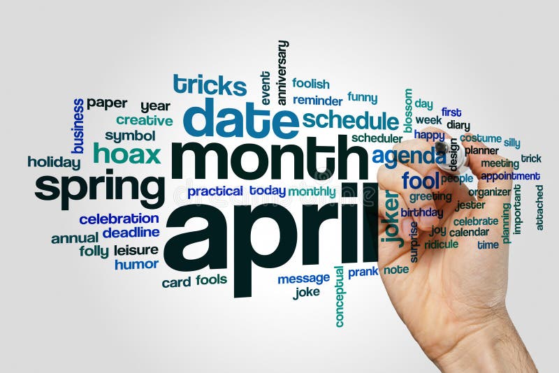 Calendar Word Cloud Concept Grey Background Stock Photos - Free ...