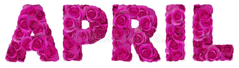 April stock photo. Image of symbol, message, pink, rose - 275064572