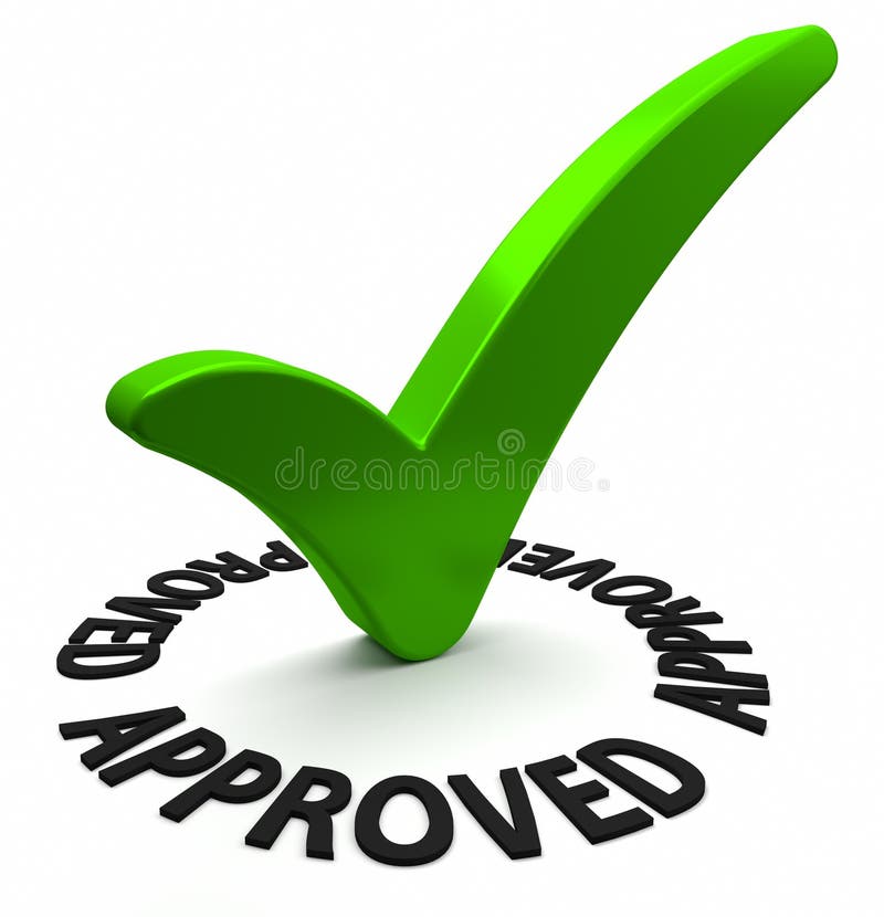 Sello aprobado stock de ilustración. Ilustración de probado - 13315210