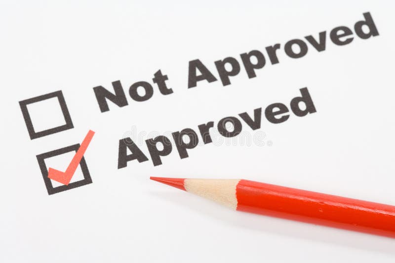 No aprobado imagen de archivo. Imagen de texto, aprobado - 6928441