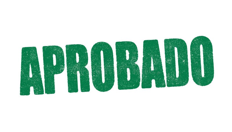 Aprobado green ink stamp stock vector. Illustration of approving ...