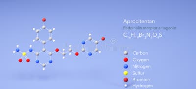 Aprocitentan Molecule, Molecular Structures, Tryvio, 3d Model ...