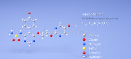 Aprocitentan Molecule, Molecular Structures, Tryvio, 3d Model ...