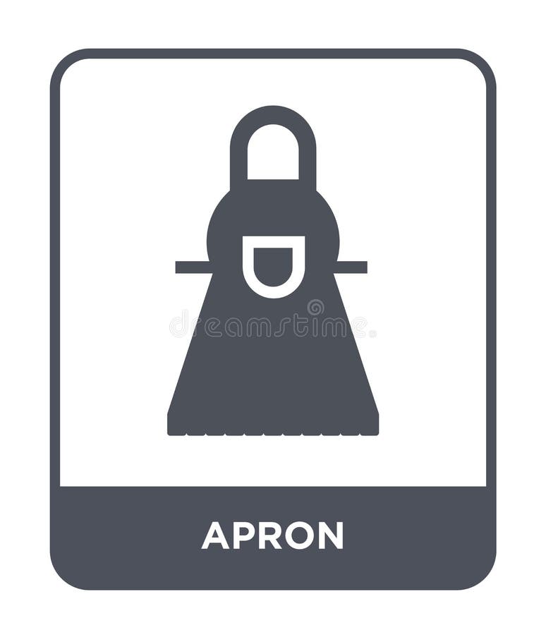 Apron Icon in Trendy Design Style. Apron Icon Isolated on White ...