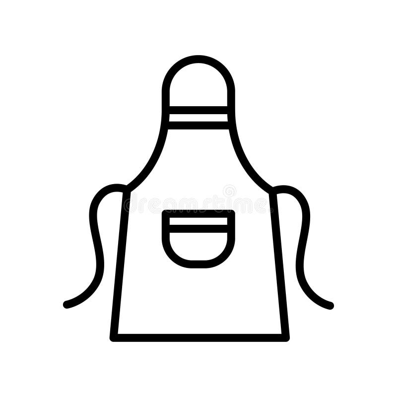 Apron Icon Vector on Trendy Design Stock Vector - Illustration of clip ...