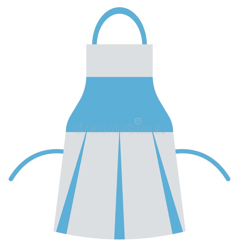 Apron Isolated Vector Icon Editable Stock Vector - Illustration of ...