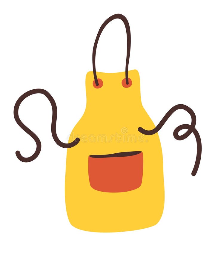 Apron Kitchen Accessory. Uniform for Cook or Baker. Kitchen Cotton ...