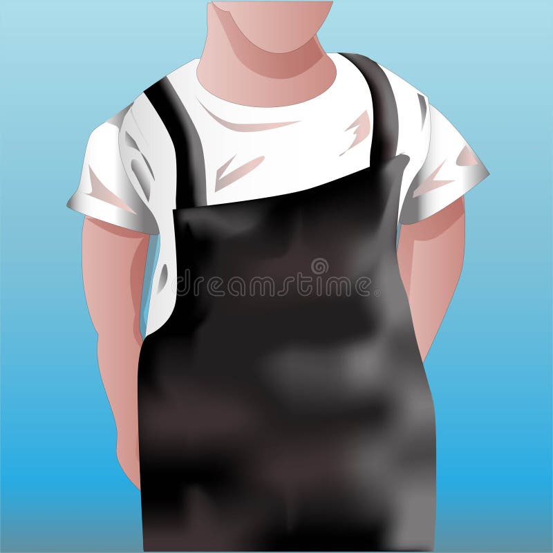 Apron Mock Up Template and Vector Illustration Stock Vector ...